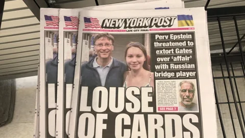 Newspaper Coverage of Jeffrey Epstein ... | Stock Video | Pond5