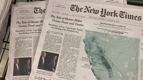 Newspaper Coverage of Republicans To Inv... | Stock Video | Pond5