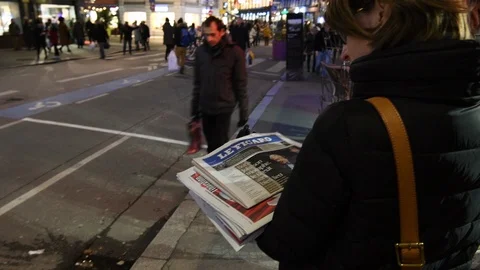 Newspaper Placard Stock Videos – Royalty-Free HD & 4K Videos | Pond5