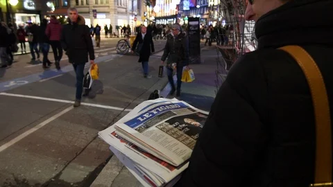 Newspaper Placard Stock Videos – Royalty-Free HD & 4K Videos | Pond5