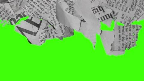newspaper transition green screen | Stock Video | Pond5