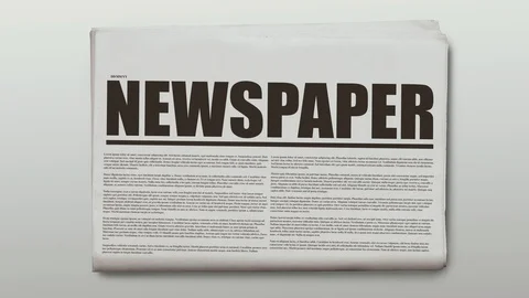 Newspaper Animation Stock Footage ~ Royalty Free Stock Videos | Pond5