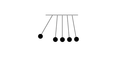 Newton's cradle 4k resolution animation.... | Stock Video | Pond5