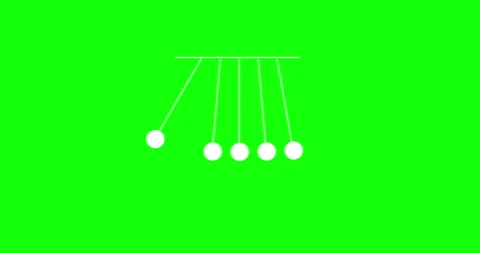 Newton's cradle 4k resolution animation.... | Stock Video | Pond5
