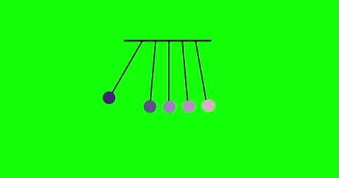 Newton's cradle 4k resolution animation.... | Stock Video | Pond5