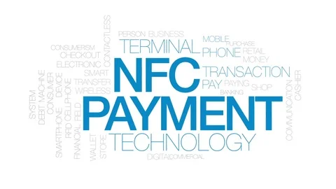 NFC payment animated word cloud, text de... | Stock Video | Pond5