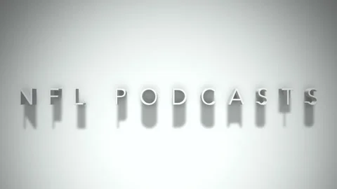 nfl podcasts 3D title animation white te... | Stock Video | Pond5
