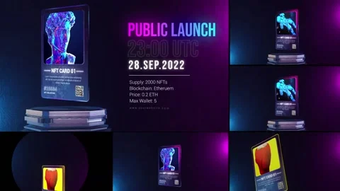 After Effects Template: NFT Card Elements V2 #232486288