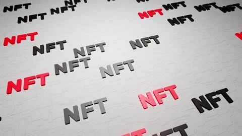 NFT crypto symbols icon on white backgro... | Stock Video | Pond5