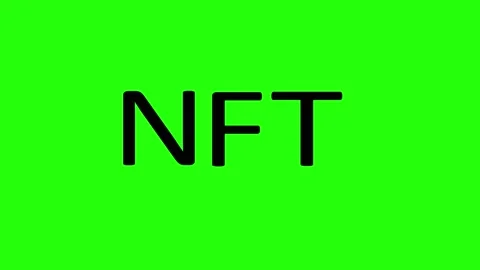 NFT word animation in a green screen bac... | Stock Video | Pond5