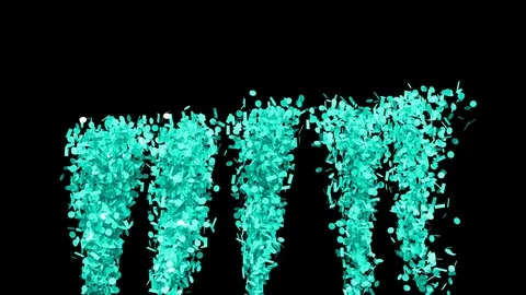 Confetti Explosion Alpha Stock Video Footage | Royalty Free Confetti ...