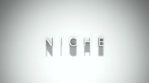 Niche 3D title animation with shadows on... | Stock Video | Pond5