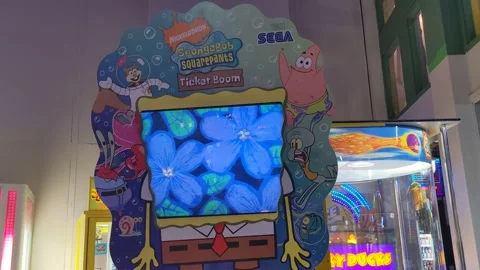 Nickelodeon Spongebob Squarepants Arcade... | Stock Video | Pond5