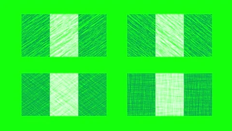 Nigeria Scribble Animation on Green Scre... | Stock Video | Pond5