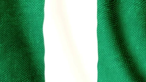 Nigerian flag waving animation | Stock Video | Pond5