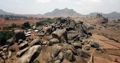 Nigerian mountain landscape | Stock Video | Pond5