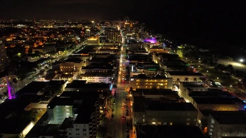 Miami Aerial Night Stock Videos – Royalty-Free HD & 4K Videos | Pond5