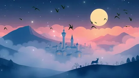 Cartoon Star Night Stock Videos – Royalty-Free HD & 4K Videos | Pond5