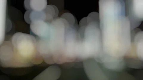 Night city trip blurred lights backgroun... | Stock Video | Pond5