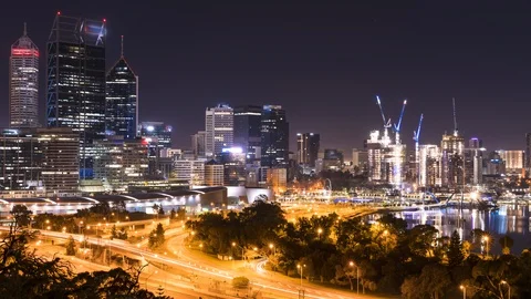 Perth Night Stock Video Footage | Royalty Free Perth Night Videos | Pond5