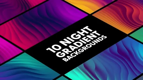 Night Gradient Backgrounds ~ After Effects #253873031