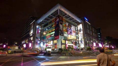 Shopping Mall Night Stock Video Footage | Royalty Free Shopping Mall ...