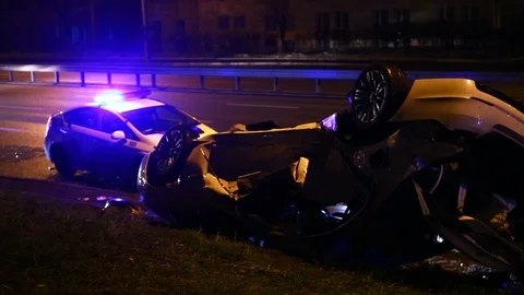 Car Crash Night Stock Videos – Royalty-Free HD & 4K Videos