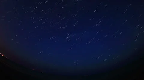 Night landscape, night sky with moving s... | Stock Video | Pond5