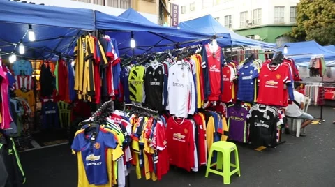 Night market on Jalan Merdeka Street in ... | Stock Video | Pond5