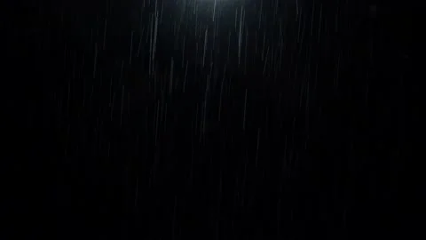 Night rain. 4k Loop Rain Drops Falling i... | Stock Video | Pond5