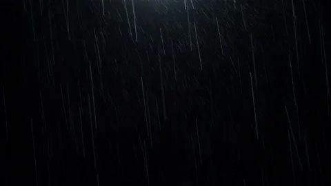Night rain. 4k Loop Rain Drops Falling i... | Stock Video | Pond5