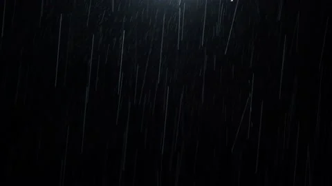 Night rain. 4k Loop Rain Drops Falling i... | Stock Video | Pond5