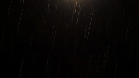Night rain. 4k Loop Rain Drops Falling i... | Stock Video | Pond5