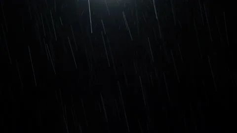 Night rain. 4k Loop Rain Drops Falling i... | Stock Video | Pond5