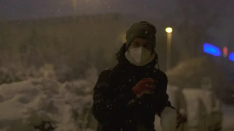 Snow Scene Night Stock Videos – Royalty-Free HD & 4K Videos