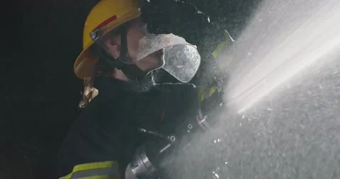 Woman Firefighter Stock Video Footage | Royalty Free Woman Firefighter ...