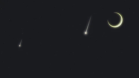 Night sky, background. Starfall animatio... | Stock Video | Pond5