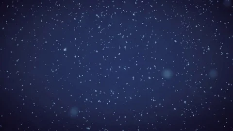 Night Sky Falling Snow Background Loop | Stock Video | Pond5