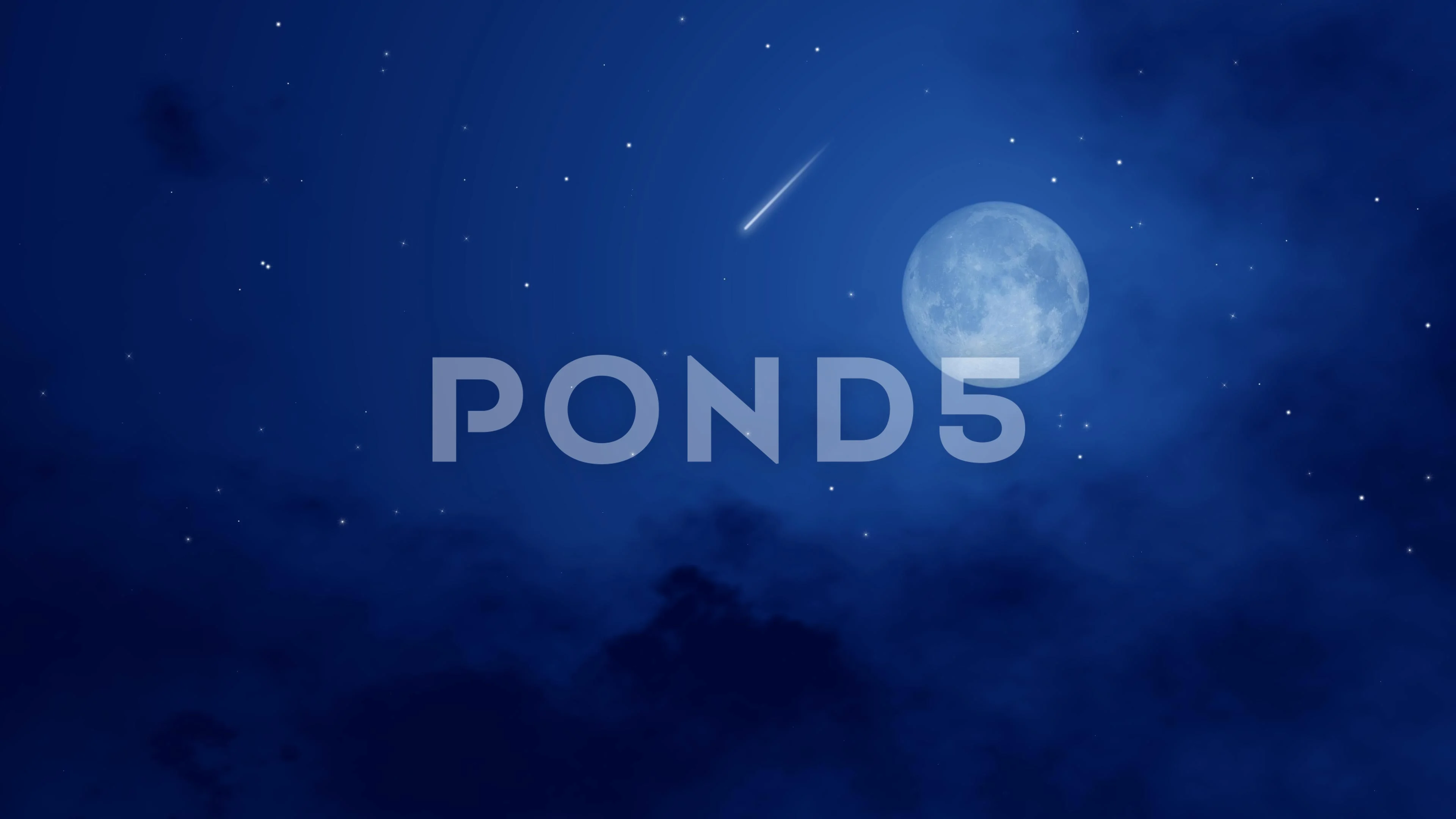 Full Moon Night Sky With Stars