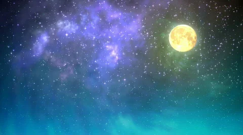 Night sky loop | Stock Video | Pond5