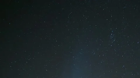 Night sky with moving stars, Timelapse O... | Stock Video | Pond5