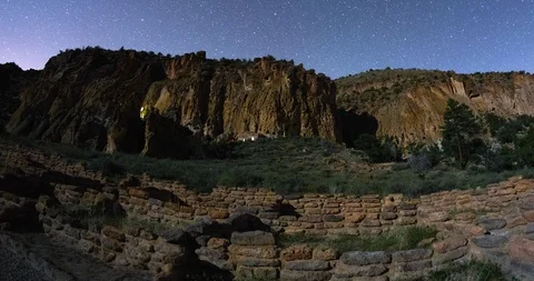 Night Sky Stars Over Native American Anc... | Stock Video | Pond5