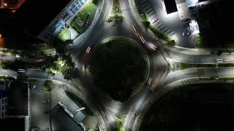Roundabout At Night Stock Videos – Royalty-Free HD & 4K Videos | Pond5