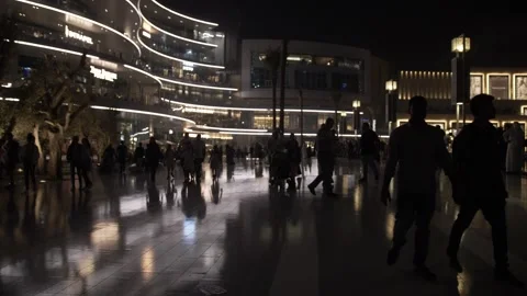 Night time. People, tourists, families w... | Stock Video | Pond5