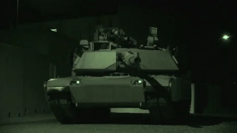 Tank Night Vision Stock Footage ~ Royalty Free Stock Videos | Pond5