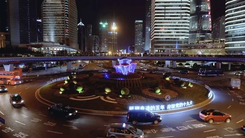 Shanghai Mingzhu Roundabout Stock Video Footage | Royalty Free Shanghai ...