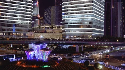 Shanghai Mingzhu Roundabout Stock Video Footage | Royalty Free Shanghai ...