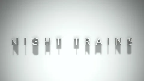 night trains 3D title animation white te... | Stock Video | Pond5