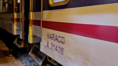 Night View Of The Famous Hanoi Train Str... | Stock Video | Pond5