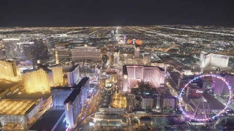 Night view from a helicopter flying over... | Stock Video | Pond5
